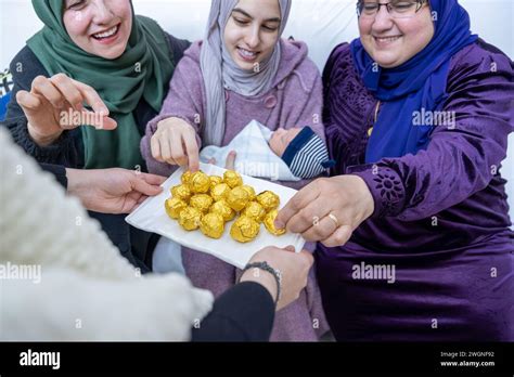 Females Having Sweets Together Feeling Excited Hospitality Concept