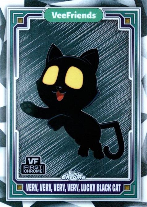 2025 Topps Chrome Veefriends Very Very Very Very Lucky Black Cat 3
