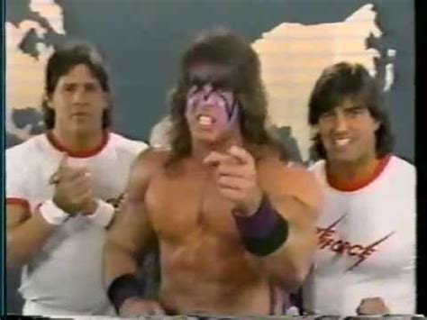 Ultimate Warrior And Strike Force Promo On Demolition And Fuji 05 21 1988