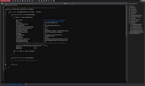 Getting Started With NinjaScript Editor Creating Your First Basic Strategy
