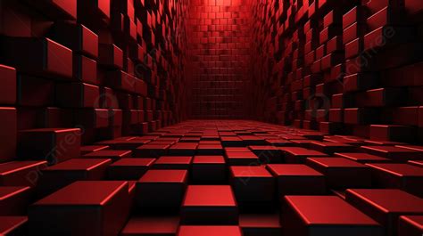눈에 띄는 3d 렌더링으로 짙은 빨간색 큐브 벽이 살아났습니다 3d 블록 3d 큐브 입방체 배경 일러스트 및 사진 무료 다운로드 Pngtree
