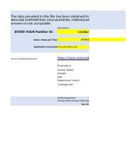 Excel Assignment 2 Xlsx The Data Provided In This File Has Been Obtained From A Random Sample