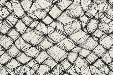 Premium Photo Vector Seamless Pattern Irregular Abstract Grid Texture Free Hand Drawn Trellis