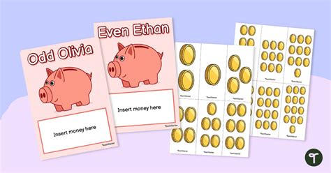 Odd Or Even Sorting Game Coins Teach Starter