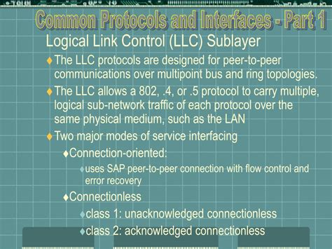 PPT Overview Basic Concepts Physical Layer Protocols And Interfaces Data Link Layer Protocols
