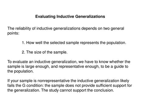 PPT Inductive Generalizations Induction Is The Basis For Our Commonsense Beliefs About The