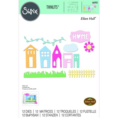 Thinlits Die By Eileen Hull Shadowbox Elements 12pcs 665935 Craftlines Bv