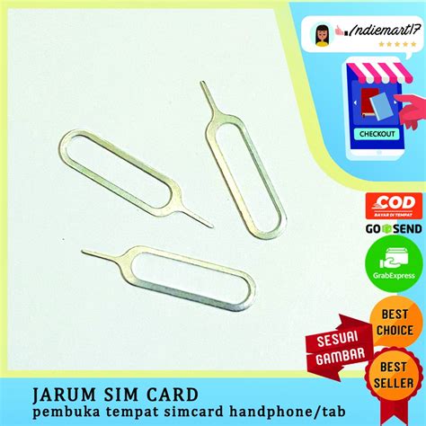 Jual Jarum Simcard Alat Pembuka Tempat Sim Card Handphone Android Ios Sim Card Nossy Ejector