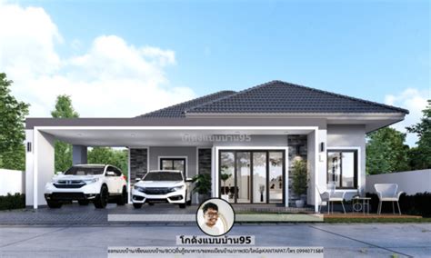 รับออกแบบบ้าน มินิมอล S 084 แบบบ้านมูจิ สไตล์เจแปนนิส 96 ตร ม