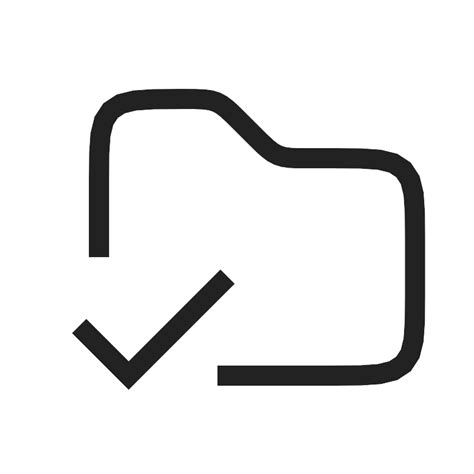 Folder Check Vector Svg Icon Svg Repo
