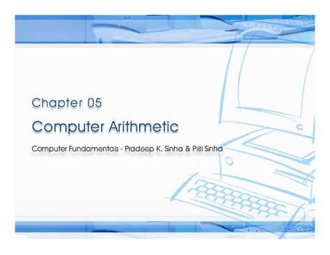 Chapter 05 Computer Arithmetic Ref Page Chapt Er 5 Com Put Er Ar It Hm Et Ic Slide 1 Ref