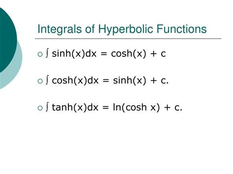 Ppt Hyperbolic Functions Powerpoint Presentation Id 4004536