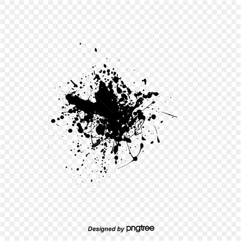 Ink Splash Effect Hd Transparent Vector Ink Splash Effect Black Ink Strokes Ink Marks Brush