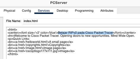 Konfigurasi Routing Information Protocol RIP Pada Cisco Packet Tracer Life Is My Campus