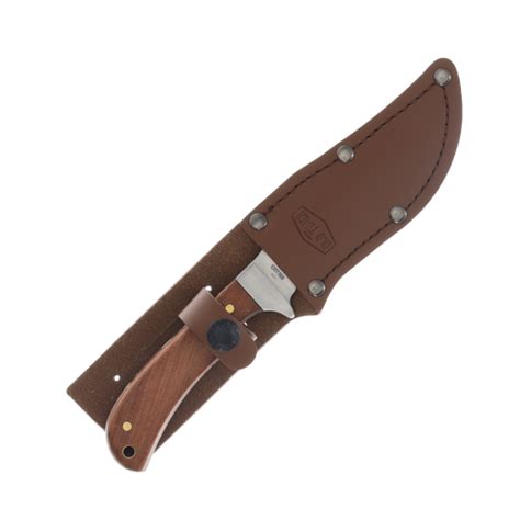 Old Timer Whiskey Glass Fixed Blade Knife Combo 4in Plain Leather Sheath