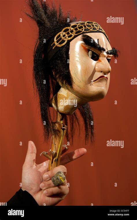 Bunraku Puppet Performance And Dolls At The Awaji Ningyoza Theater Near Fukura On Awaji Island