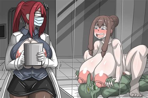 Rule 34 Big Breasts Blush Breasts Brown Hair Clothed Clothing Cowgirl