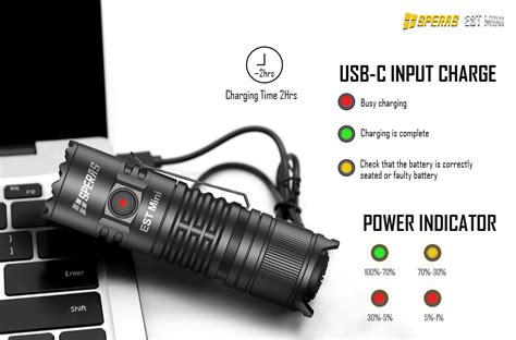 Speras Est Mini 1900lm 211m 18350 Edc Flashlight Nealsgadgets