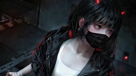 Devil Anime Girl Mask Live Wallpaper Moewalls