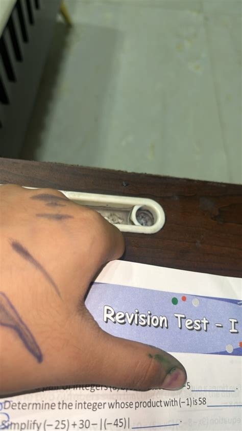 Revision Test Idetermine The Integer Whose Product With 1 Is 58simpl