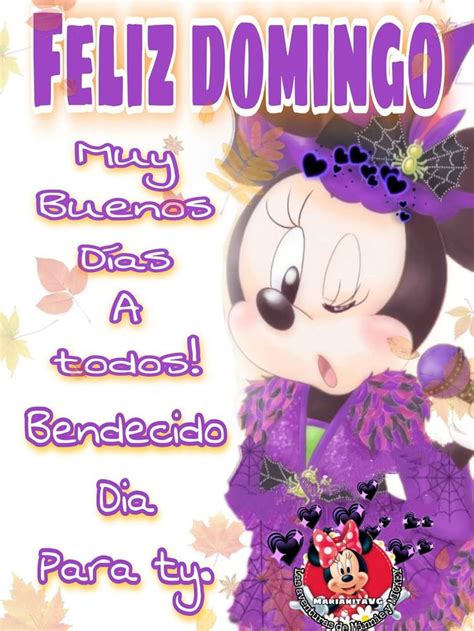 Feliz Domingo Minnie Feliz Domingo Saludos D Buenos Dias Buenas