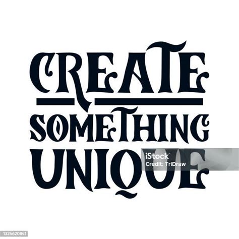 독특한 것을 만듭니다 세련된 타이포그래피 디자인 동기 부여에 대한 스톡 벡터 아트 및 기타 이미지 동기 부여 디자인 라벨 Istock