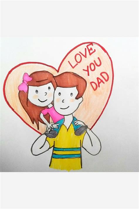 Special Drawing For Fathers Day Happy Fathers Day Art
