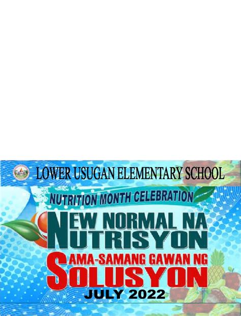 Nutrition Month Tarpaulin Pdf