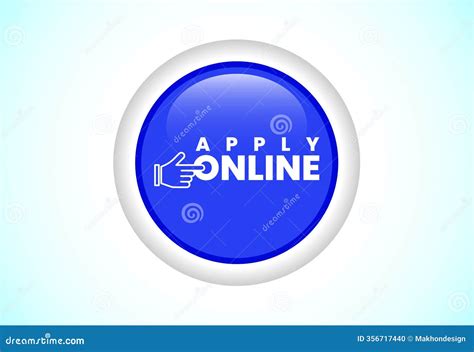 Apply Online Button Suitable For Mobile App And Website Ui Design Stock Illustration