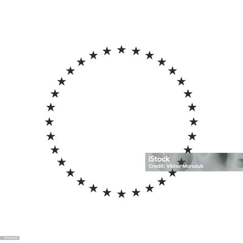 원 아이콘 템플릿 검은 색 편집 가능한 별 흰색 배경에 격리 된 원 기호 벡터 기호의 별입니다 그래픽 및 웹 디자인을위한 간단한 로고 벡터 그림 5명에 대한 스톡 벡터 아트