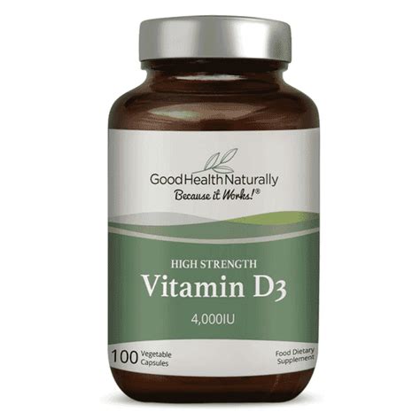 The Natural Dispensary High Strength Vitamin D3 4000iu 100s