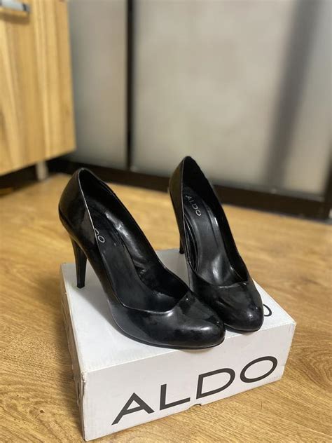 Нові жіночі туфлі лаковані чорні підбори альдо Aldo 40 розмір гарні привабливі — ціна 719 грн у
