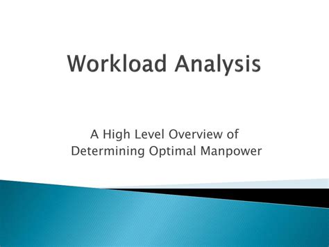 Ppt Workload Analysis Powerpoint Presentation Free Download Id2960952