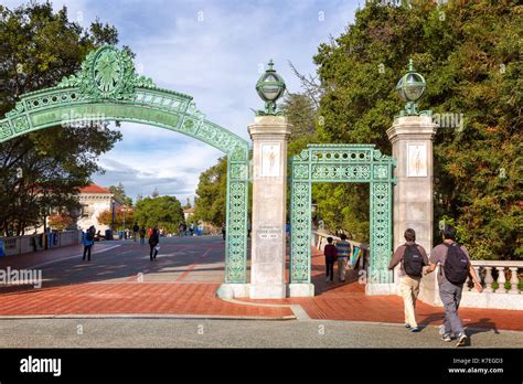 University Of California At Berkeley Main Entrance Into The Campus