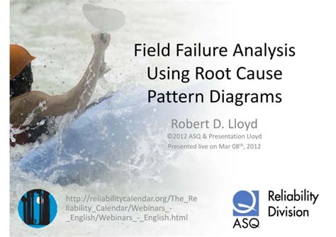 Field Failure Analysis Using Root Cause Pattern Diagrams Pdf