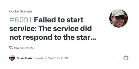 Failed To Start Service The Service Did Not Respond To The Start Or Control Request In A Timely
