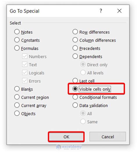 How To Skip Hidden Cells When Pasting In Excel 2 Methods