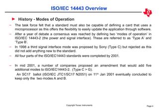 ISO14443 Overview V5 Ppt Development Presentation PPT