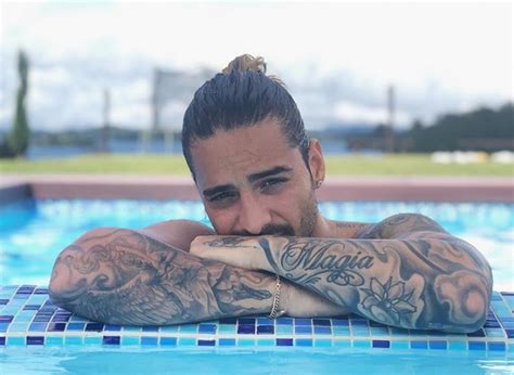 Maluma Neck Tattoo