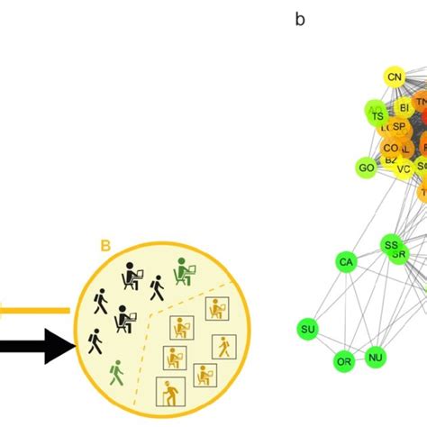 Commuting Network Structure A All Categories Of Commuters And