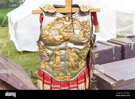 A Richly Decorated Full Suit Of Armor Of A Roman Legate In A Roman