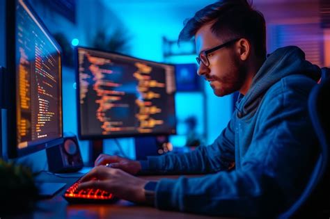 Premium Photo Photo Of Autistic Computer Programmer Using A Specialized Workstation Inclusion