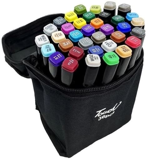 Набор двусторонних скетч маркеров Touch 36 шт в чехле Xk Mrk Bg фото отзывы характеристики