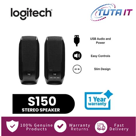 Logitech S150 Usb Stereo Speakers Shopee Malaysia