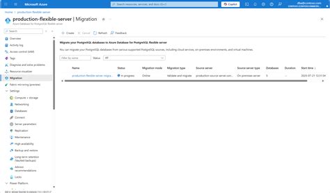Migrate Online From An Azure Vm Or An On Premises Postgresql To Azure