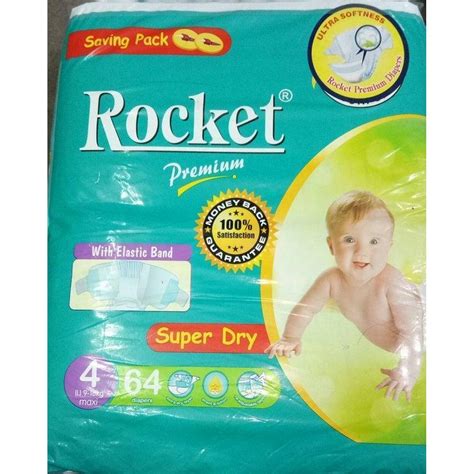 Rocket Premium Diapers Jumbo Pack L 4 64 Pcs Price In Pakistan View