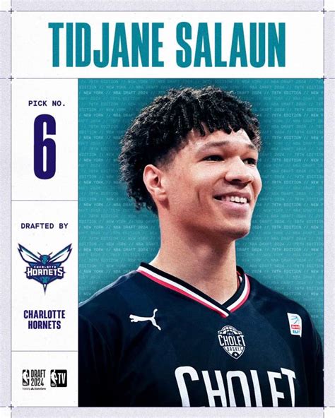 Tidjane Salaun Is The Sixth Pick Of The Nba Draft 2024 By The Charlotte Hornets Sportando