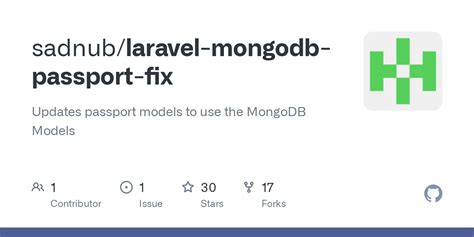 GitHub Sadnub Laravel Mongodb Passport Fix Updates Passport Models