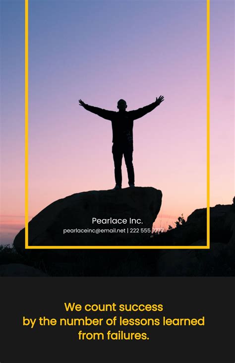 Free Motivational Poster Templates Editable And Printable