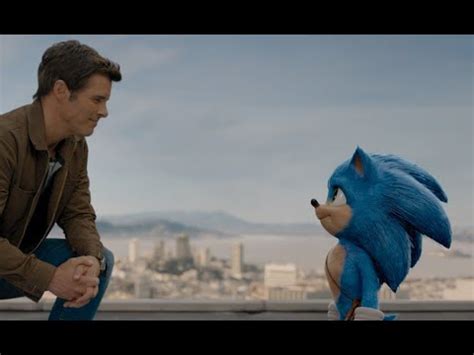 Sonic And Tom Wachowski Sonic 2020 Movie Scene Youtube